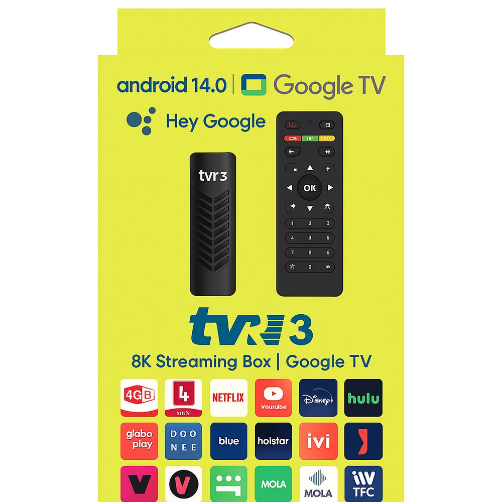 TVR3 4K Android TV Stick – Choices